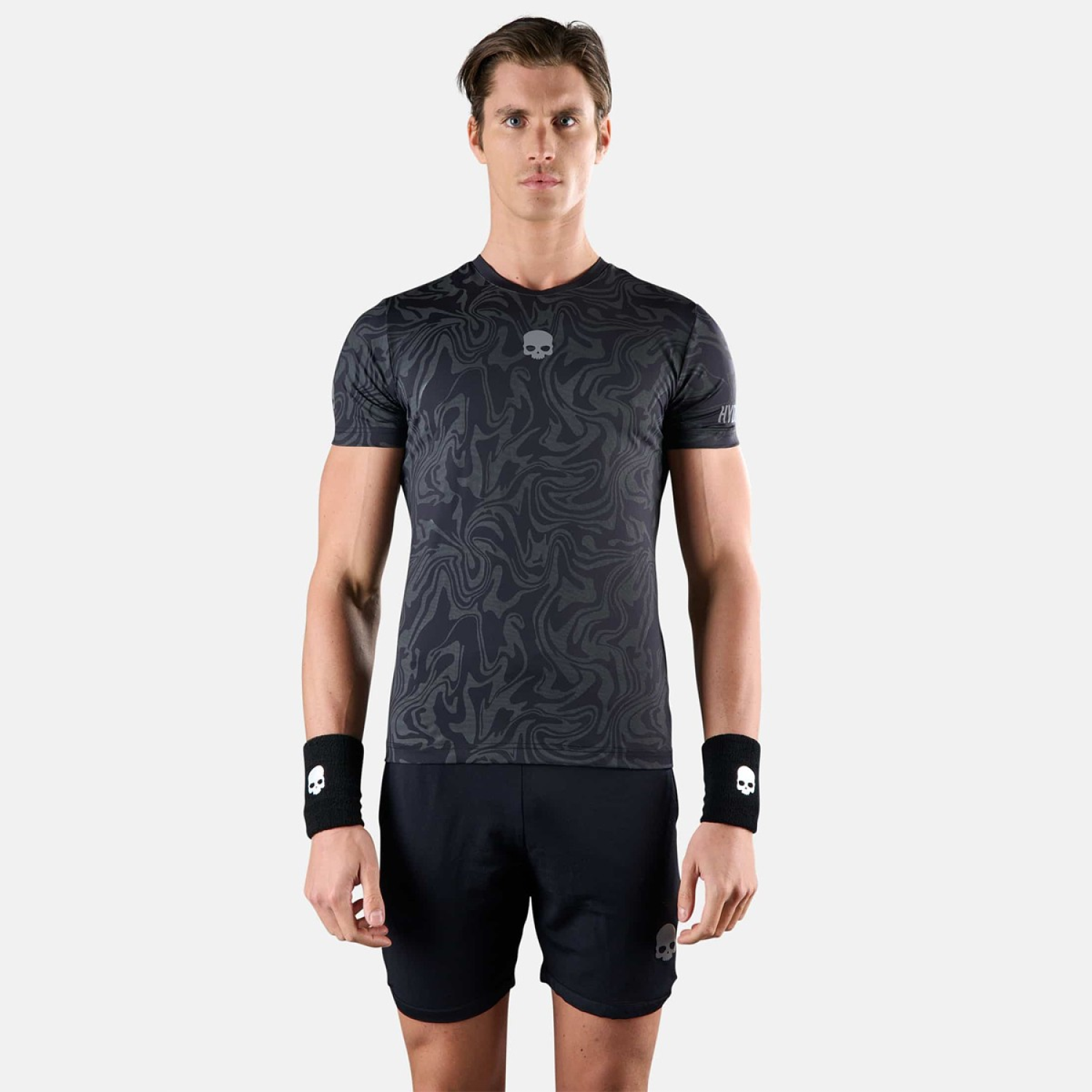 Tričko Hydrogen chrome tech černá | Eshop-tenis.cz